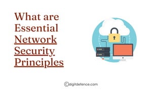 Essential Network Security Principles - Digitdefence | PDF