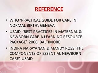 Essential newborn care | PPTX