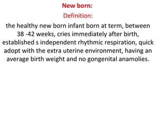 Essential new born care | PPT | Pregnancy | Reproductive Health