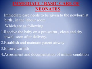 Essential new born care | PPTX