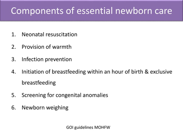 Essential Newborn Care | PPTX | Pregnancy | Reproductive Health