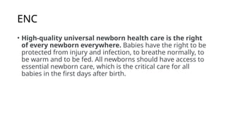 Essential Newborn Care as per guidelines of WHO | PPTX