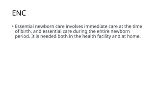 Essential Newborn Care as per guidelines of WHO | PPTX
