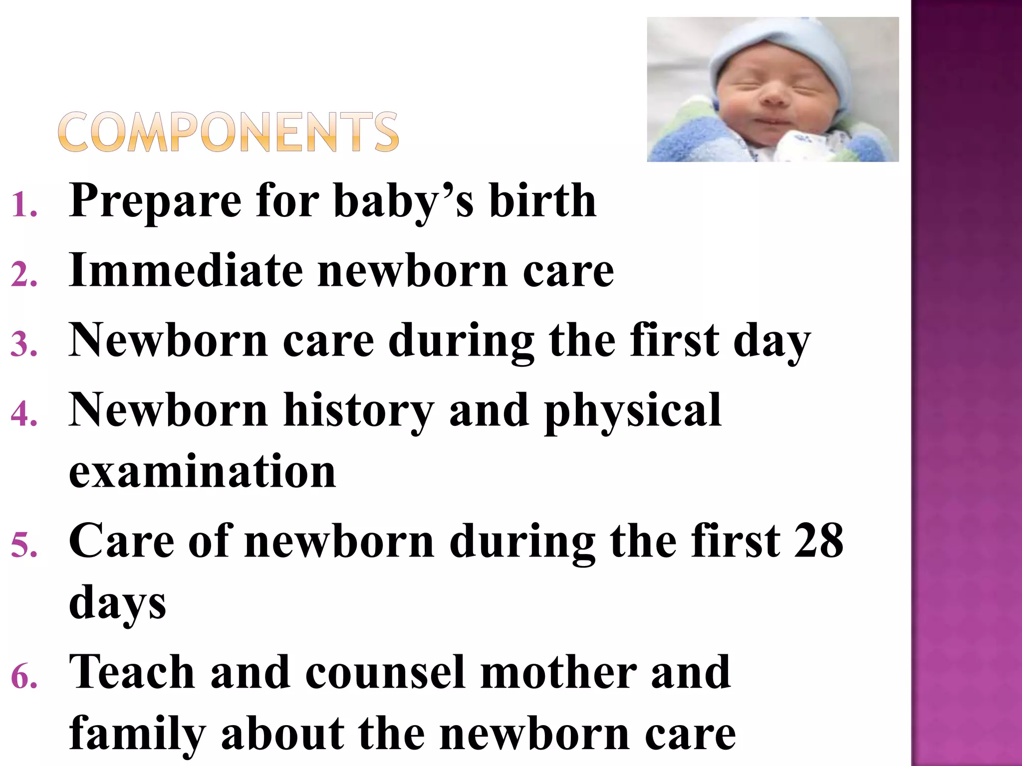 Essential newborn care for 3 rd year bsc | PPTX