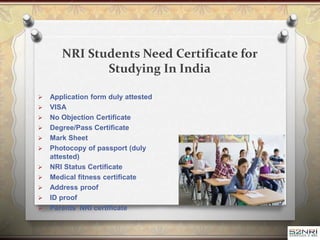 Essential NRIs’ certificates and documents | PPT