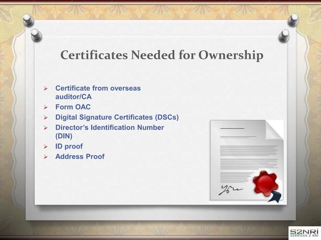 Essential NRIs’ certificates and documents | PPT
