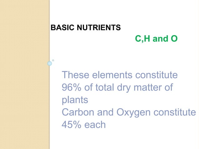 Essential nutrients for plants, their function and deficiency symptoms ...