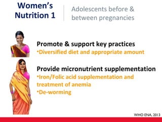 Essential Nutrition Actions (ENA) Update - India RMNCH conference, Feb ...