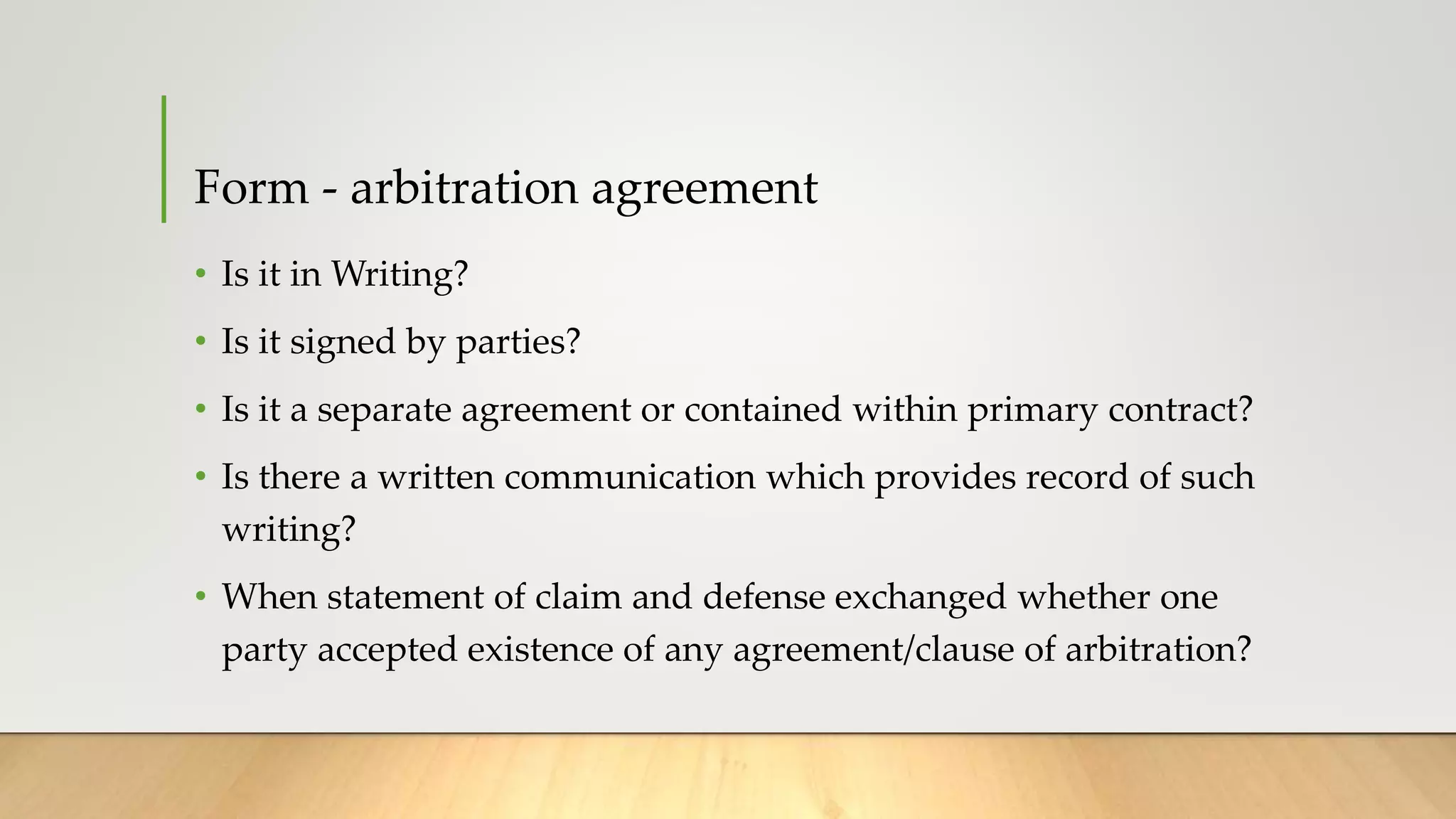 Essential of arbitration agreement | PDF | Law