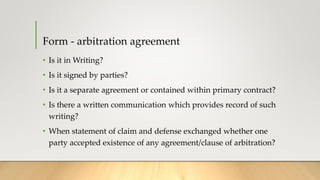 Essential of arbitration agreement | PDF | Law