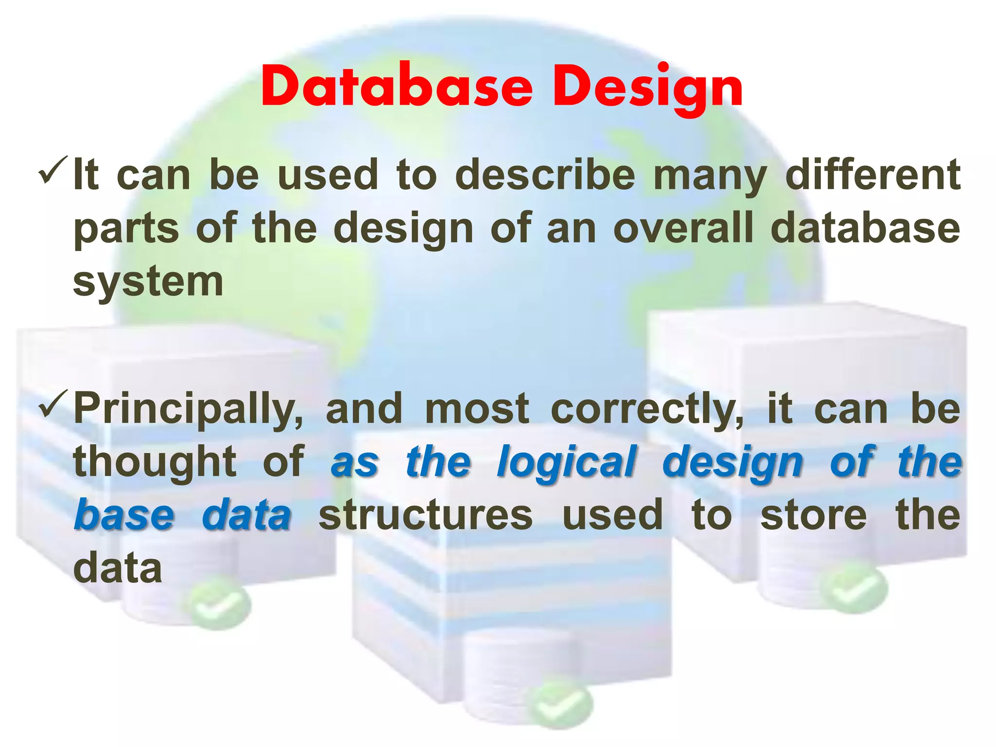 Database Design | PPTX