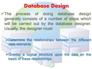 Database Design | PPT