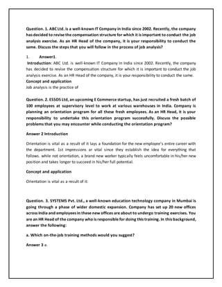 Essential of hrm dec 2020 | PDF