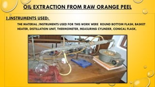 ESSENTIAL OIL EXTRACTION FROM CITRUS PEELS.pptx