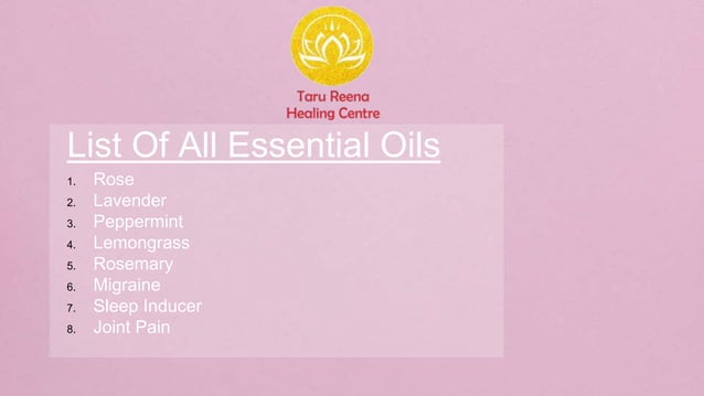 Essential oils | PPT
