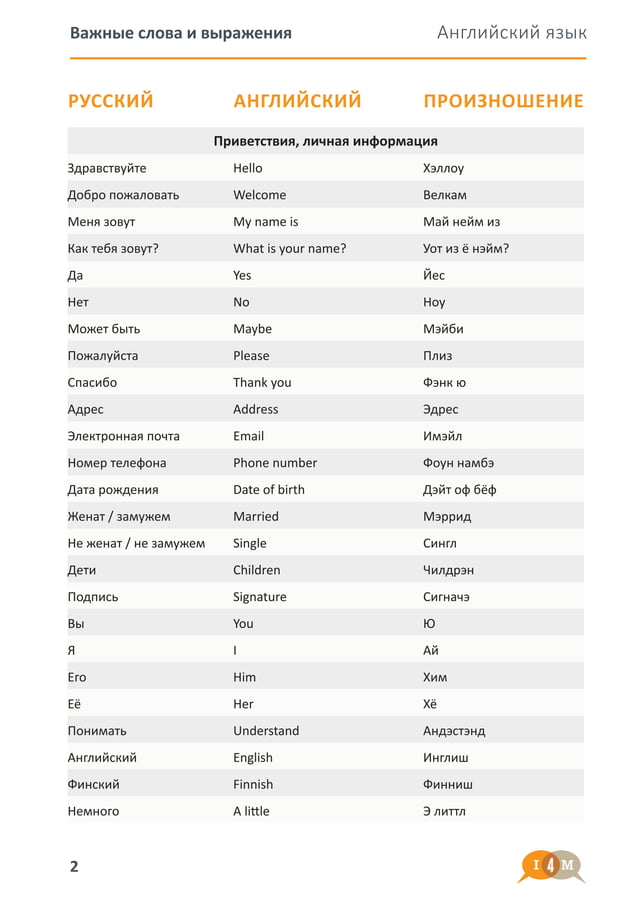 Essential phrases (russian-english) | PDF