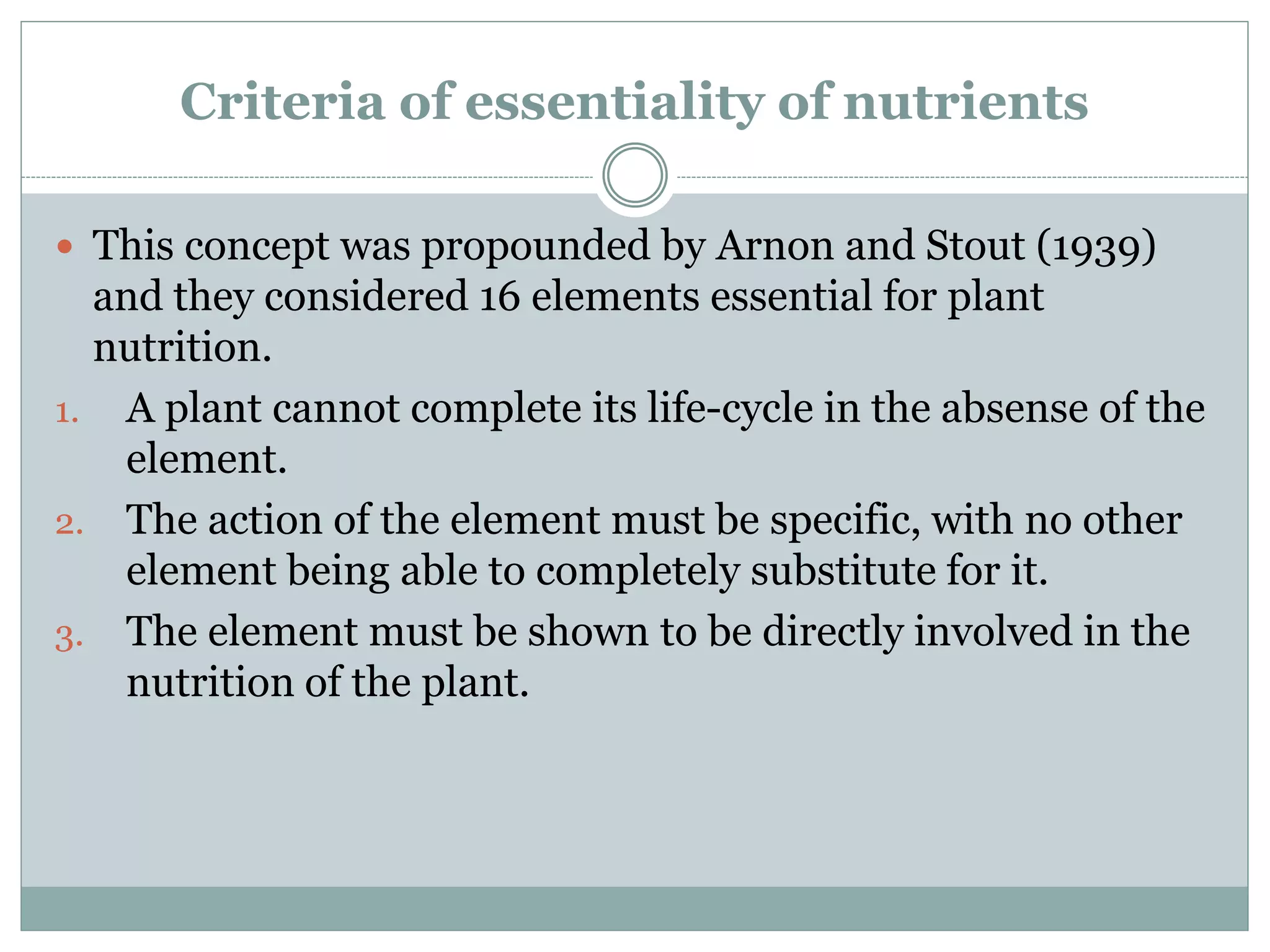 Essential plant nutrients and their functions | PPTX