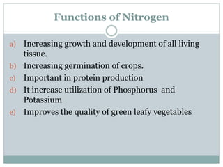 Essential plant nutrients and their functions | PPTX