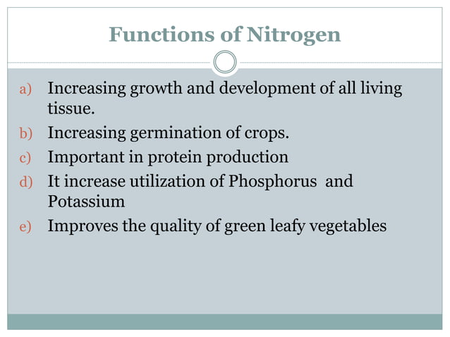 Essential plant nutrients and their functions | PPTX