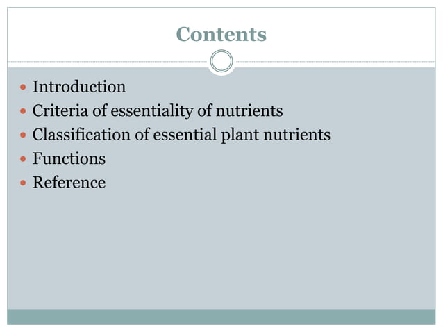 Essential plant nutrients and their functions | PPTX