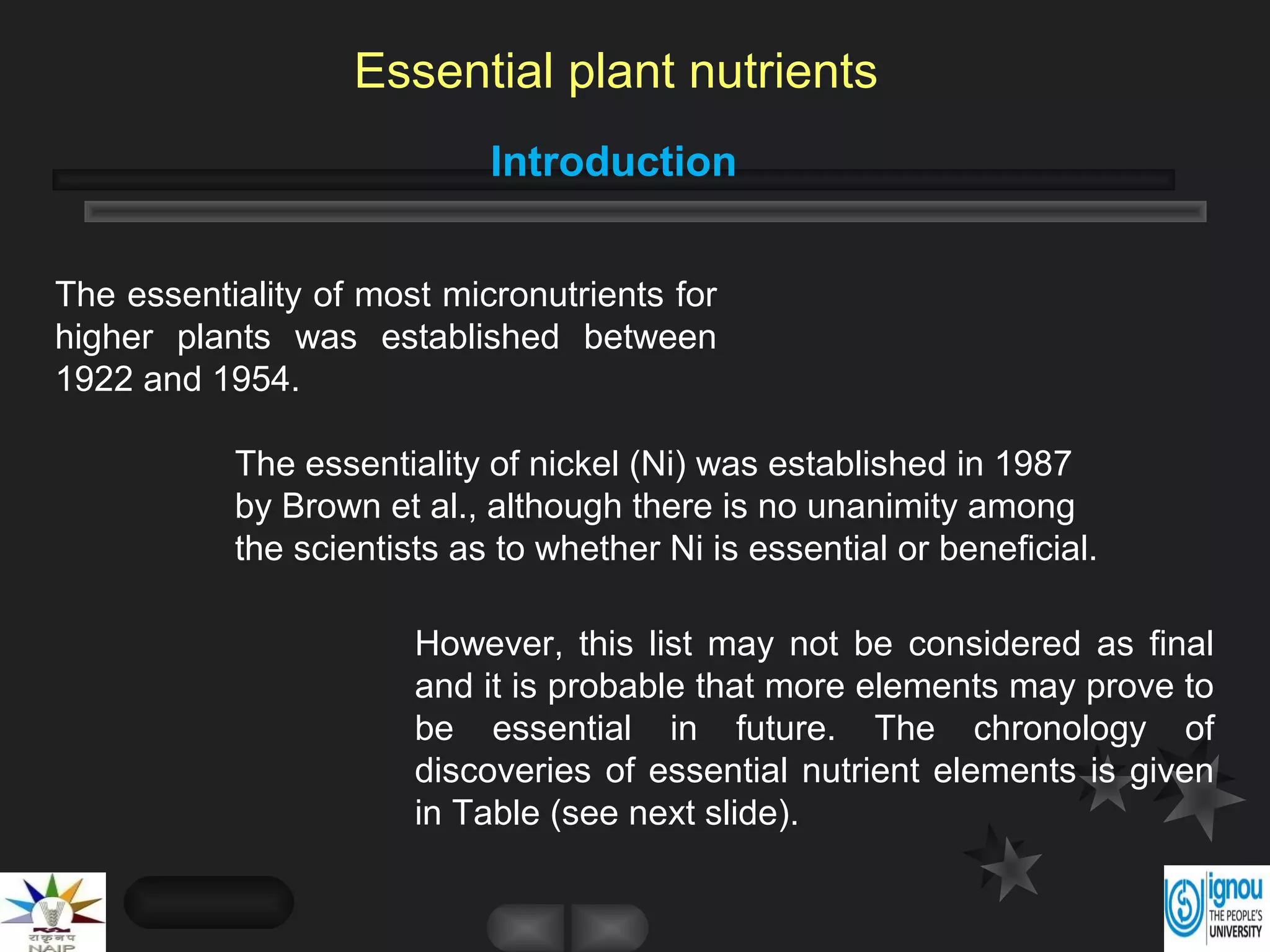 Essential plant nutrients by dilip kumar chandra | PPT