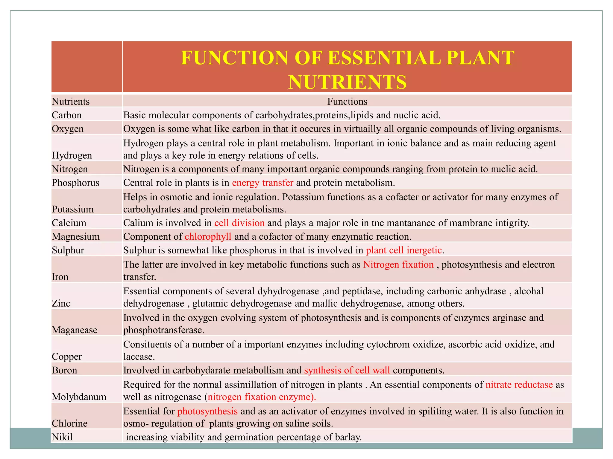 Essential plant nutrients,ppt | PPTX