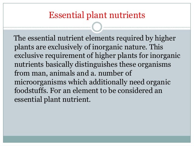 Essential plant nutrients,ppt
