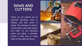 Essential plumbing tools and their uses | PDF