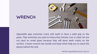 Essential plumbing tools and their uses | PDF