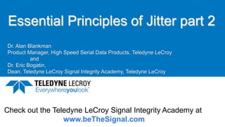 Essential principles of jitter part 2 the components of jitter | PDF
