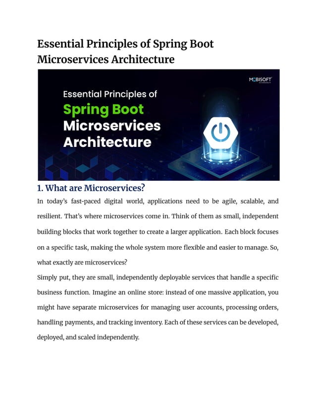Guide to Spring Boot Microservices Essentials | PDF