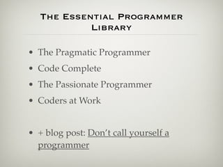 Essential programmer library | KEY