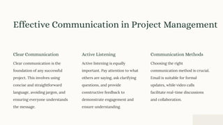 The Essential Project Management Skills in 2024 | PDF