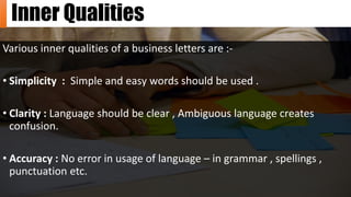 Business Letters and Essential Qualities. | PPTX