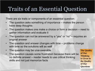 Essential questions | PPTX