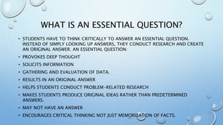 Essential Questions | PPTX | Educational Assessment | Education