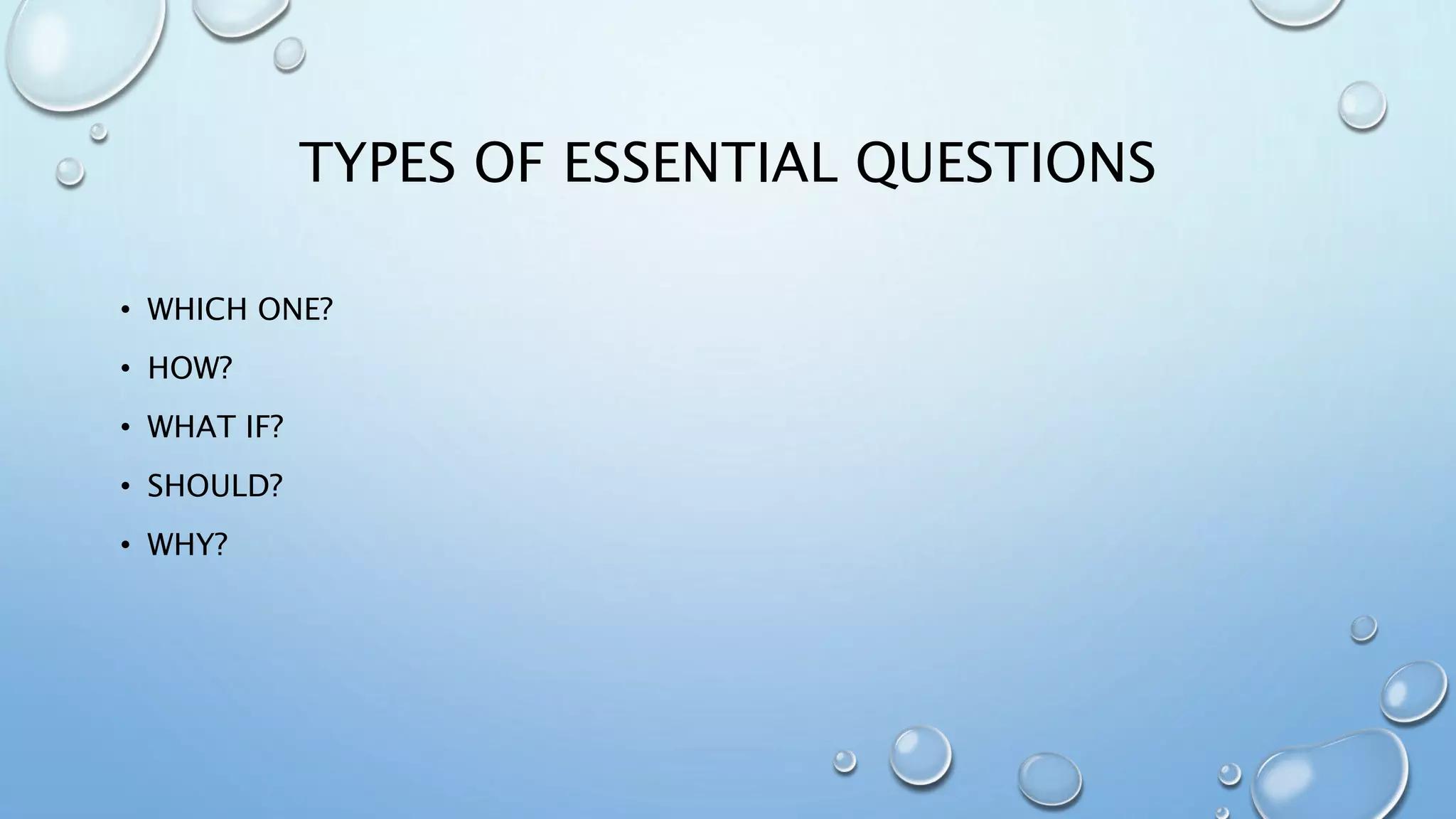 Essential Questions | PPT