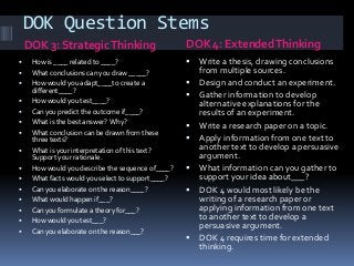Essential questions and dok | PDF