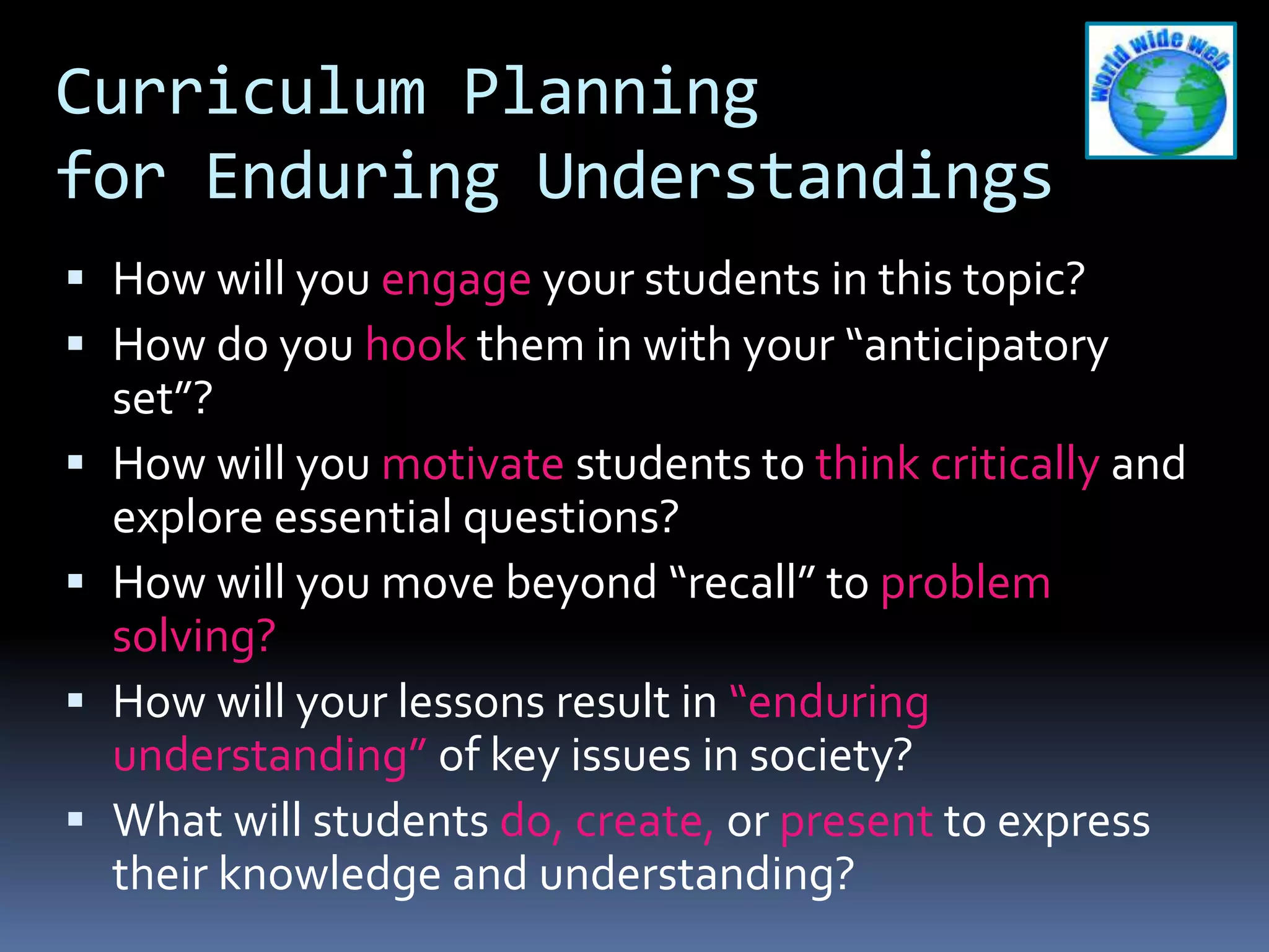 Essential Questions and DOK (Depth of Knowledge | PPTX