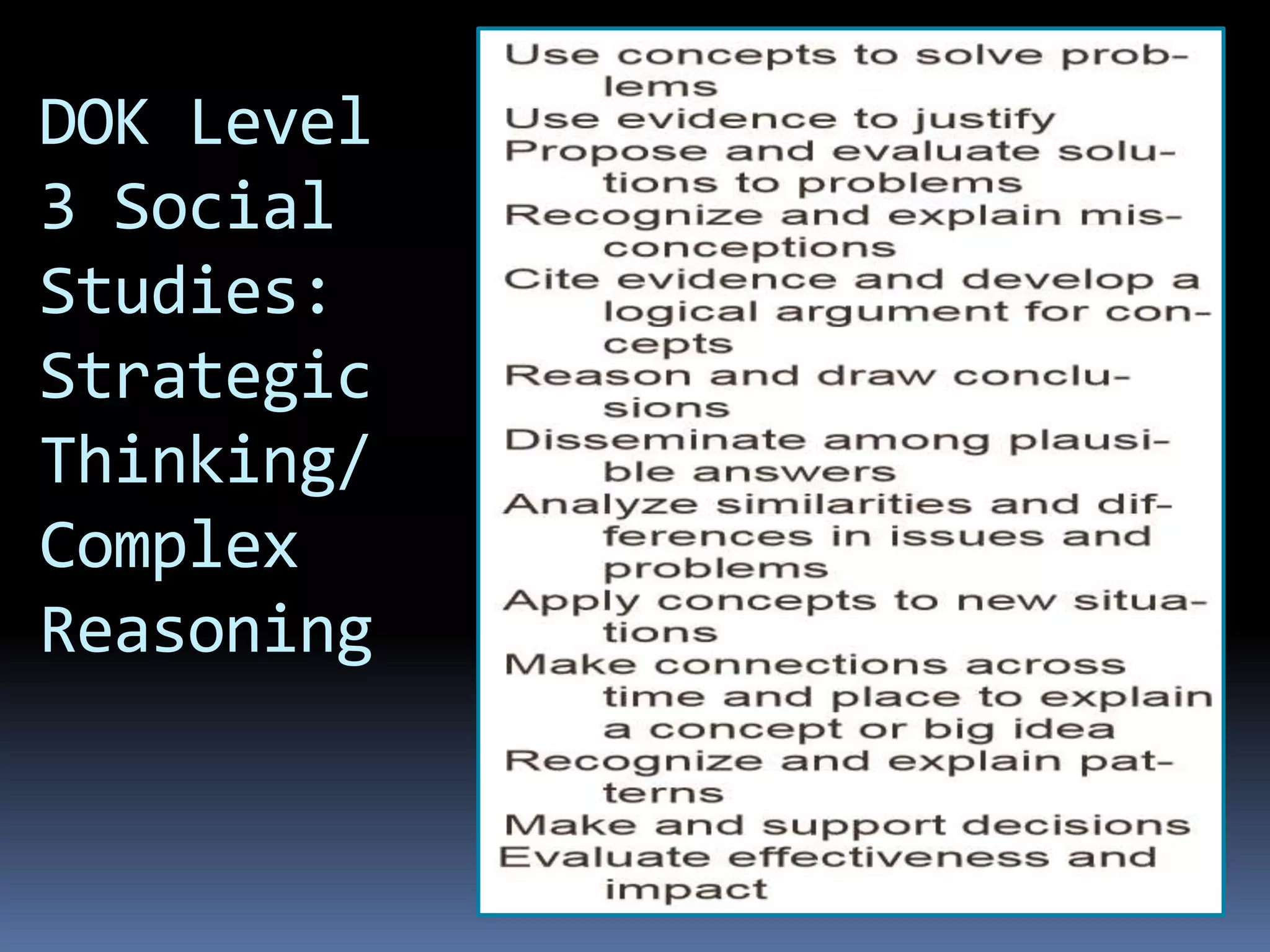 Essential Questions and DOK (Depth of Knowledge | PPTX