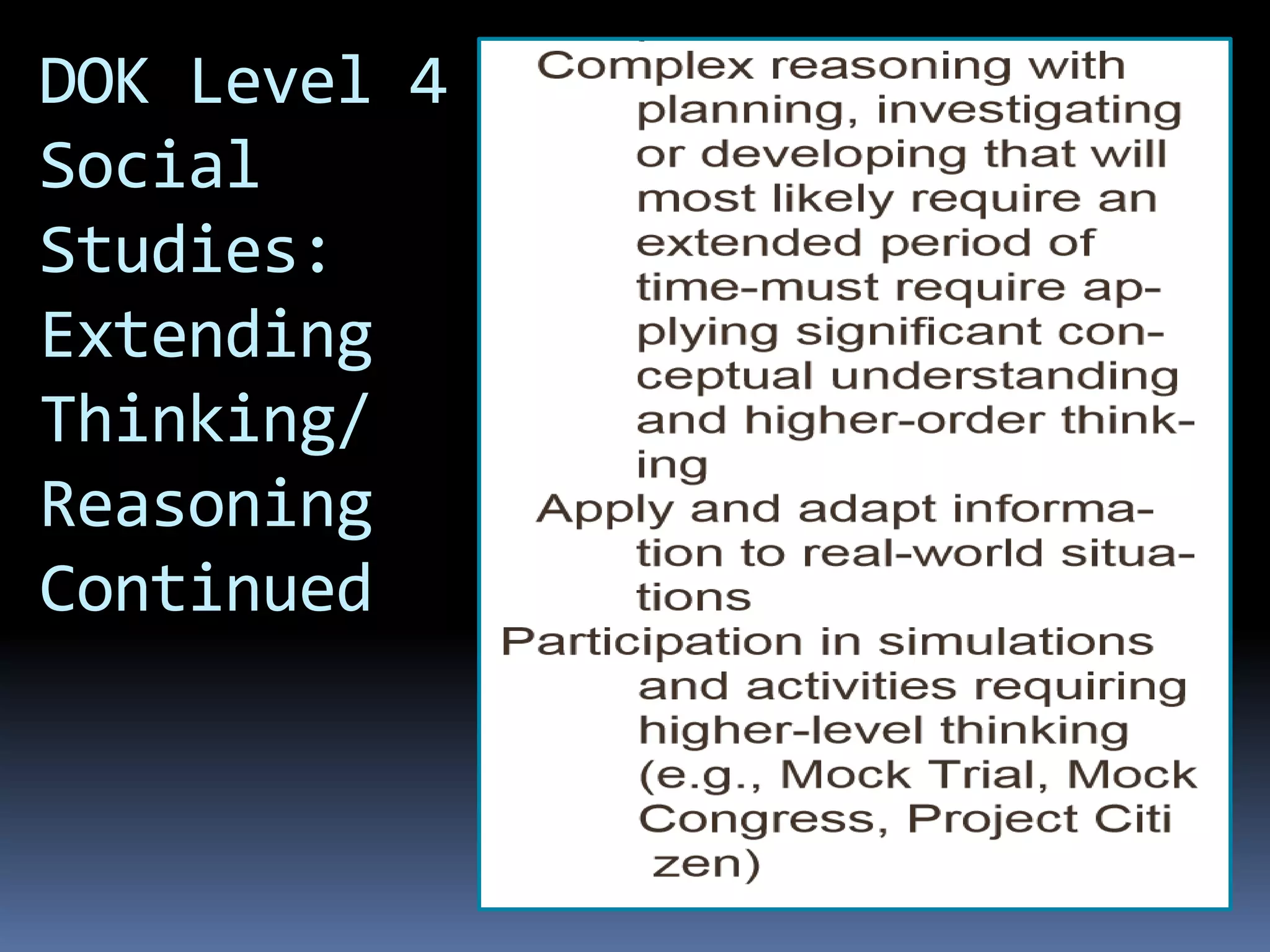 Essential Questions and DOK (Depth of Knowledge | PPTX