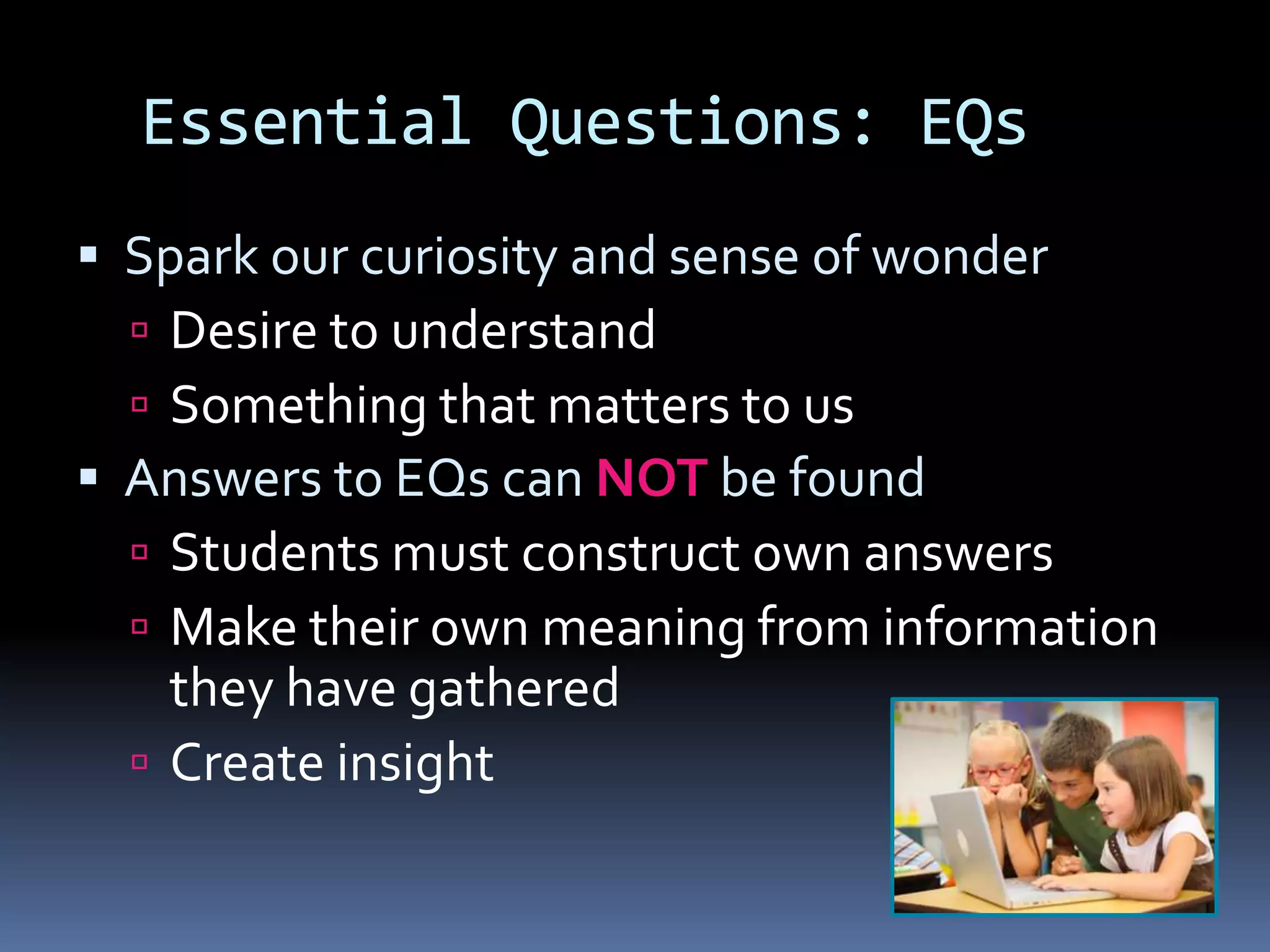 Essential Questions and DOK (Depth of Knowledge | PPTX