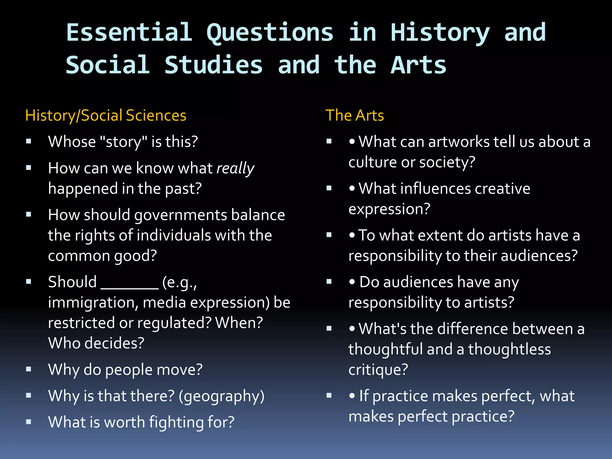 Essential Questions and DOK (Depth of Knowledge | PPTX