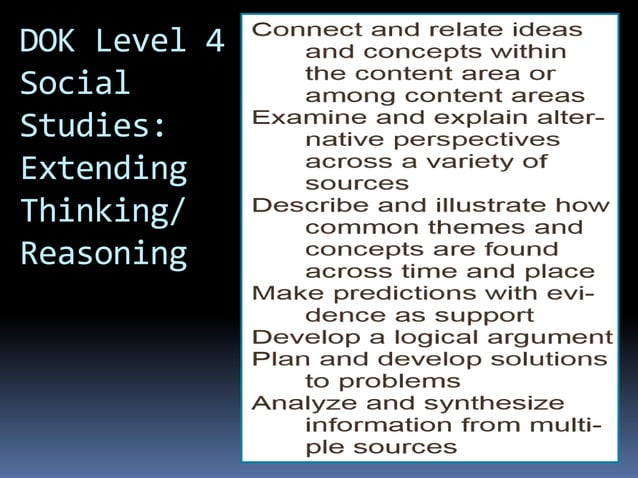 Essential Questions and DOK (Depth of Knowledge | PPTX | Educational ...