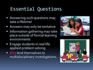 Essential Questions and DOK (Depth of Knowledge | PPTX