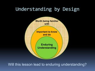Essential Questions and DOK Thinking Levels - EDSU 533 | PPTX