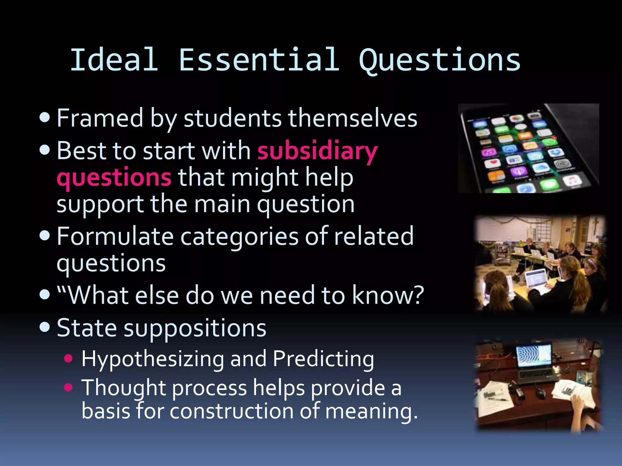 Essential Questions for Enduring Understanding | PPTX
