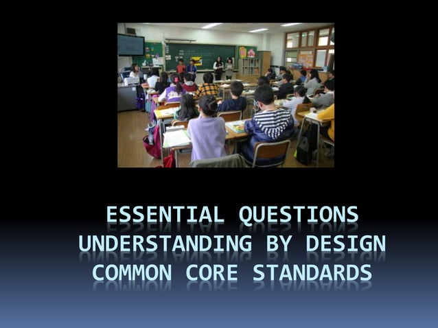 Essential Questions for Enduring Understanding | PPTX | Educational ...