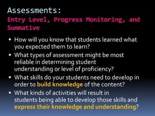 Essential Questions for Enduring Understanding | PPTX
