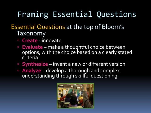 Essential Questions for Enduring Understanding | PPTX | Educational ...